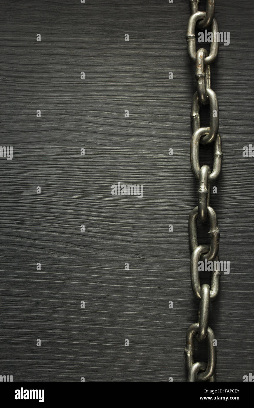 metal chan on wooden background Stock Photo - Alamy
