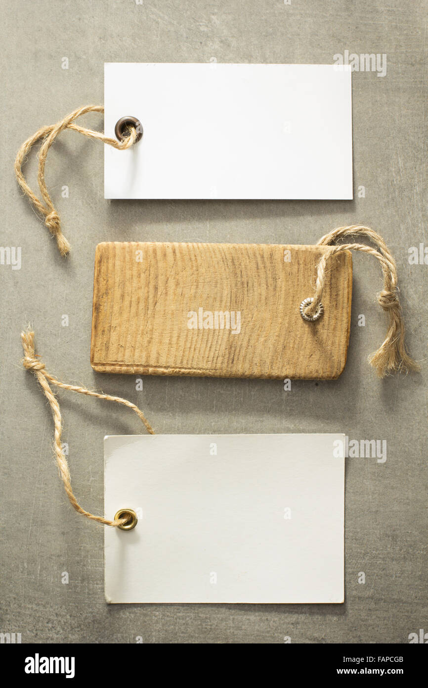 price tag label on old background Stock Photo - Alamy