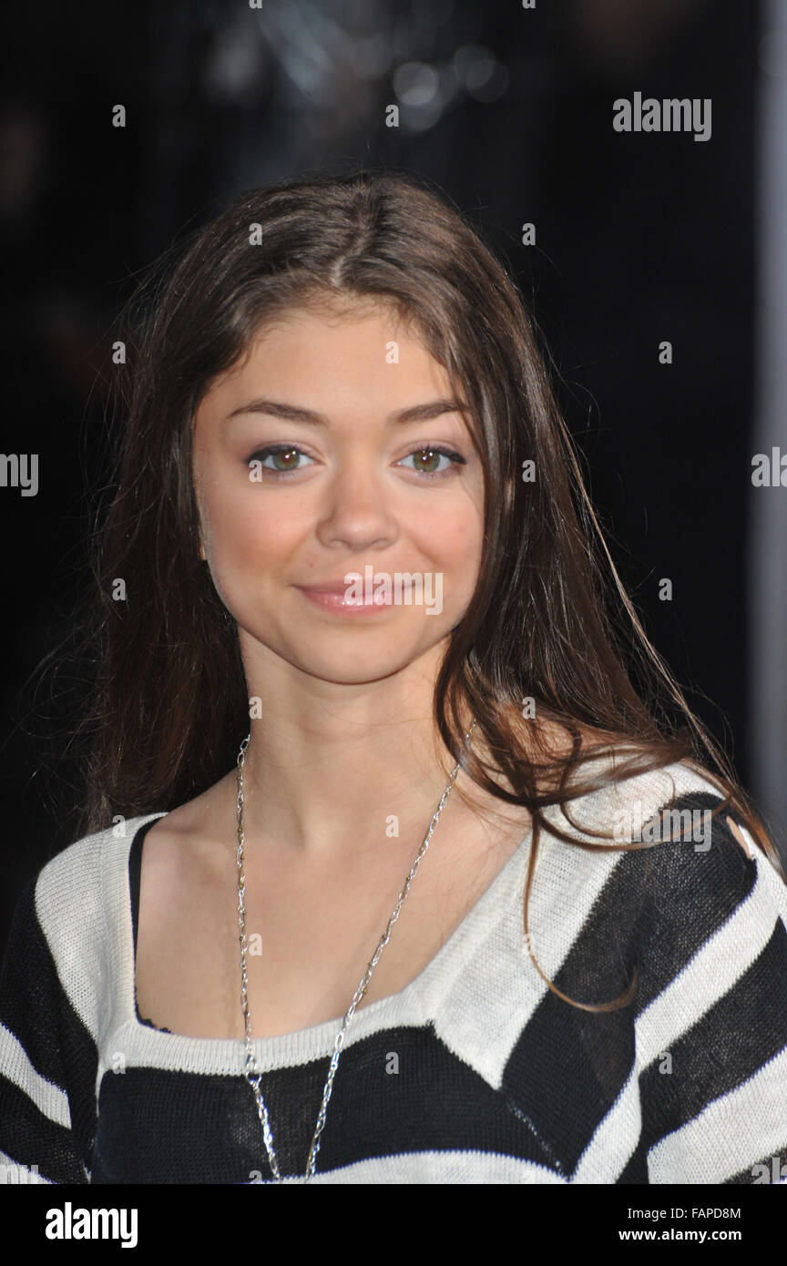 LOS ANGELES, CA - JANUARY 19, 2010: Sarah Hyland at the premiere of ...