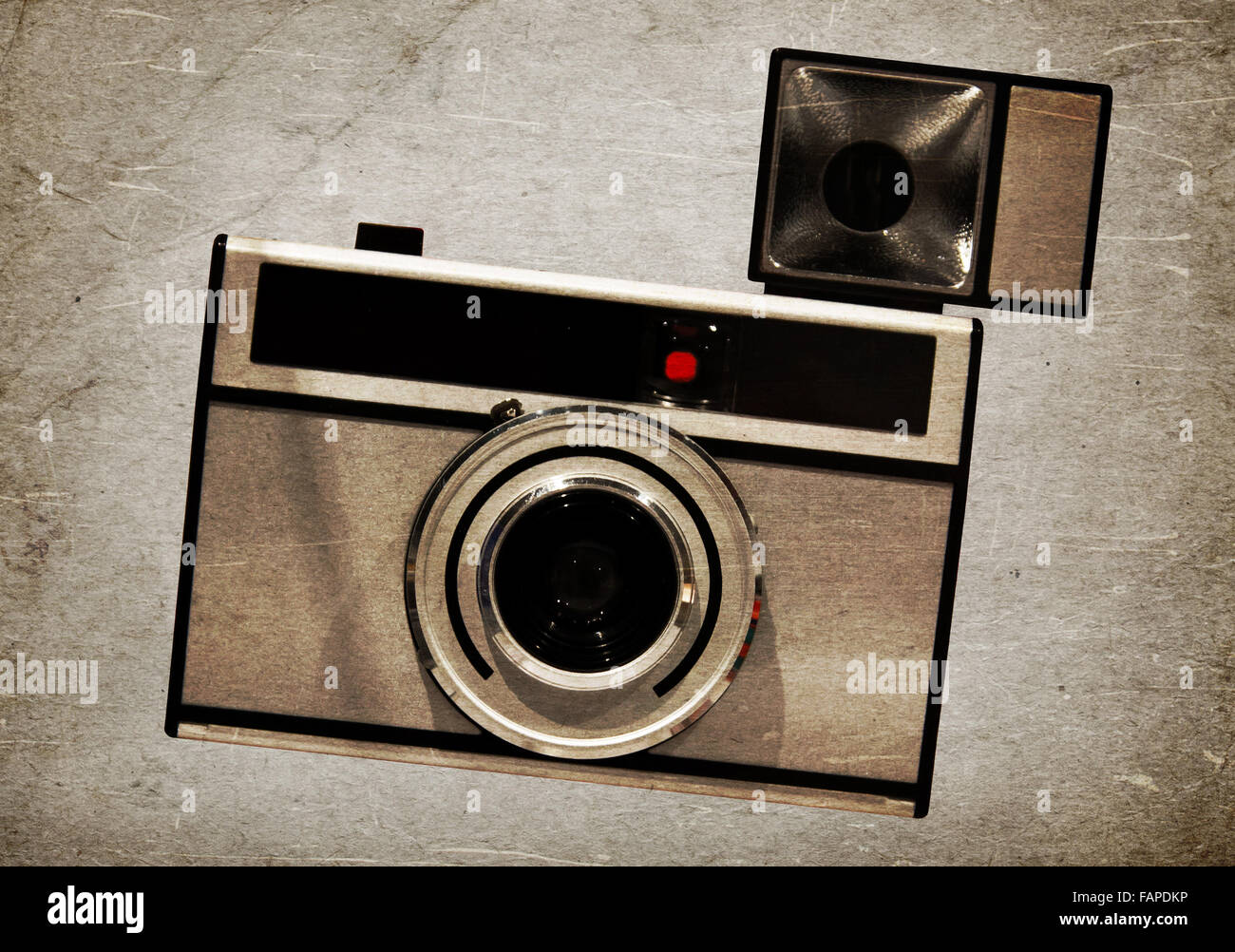 Old camera, isolated on a vintage background Stock Photo - Alamy
