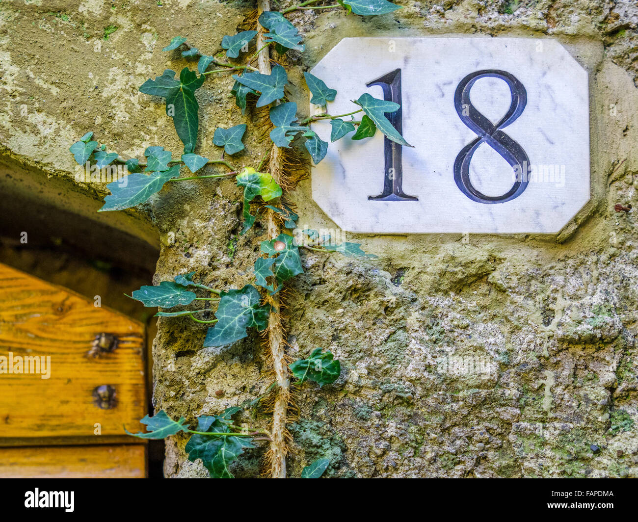 Street scenes in the historic hill town of Calcata, Italy Stock Photo ...