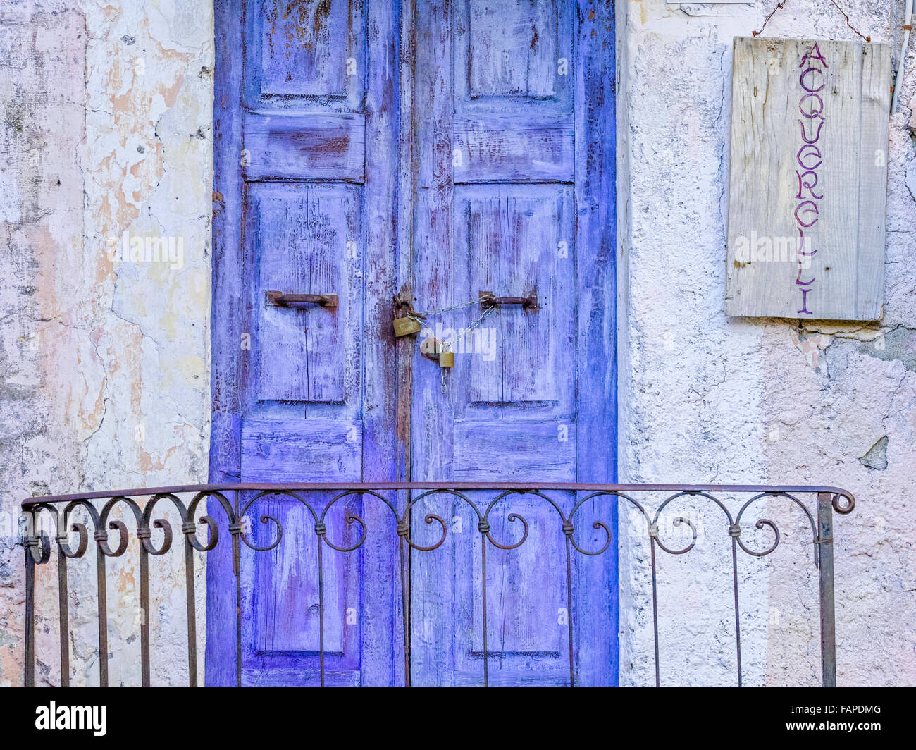 Street scenes in the historic hill town of Calcata, Italy Stock Photo ...