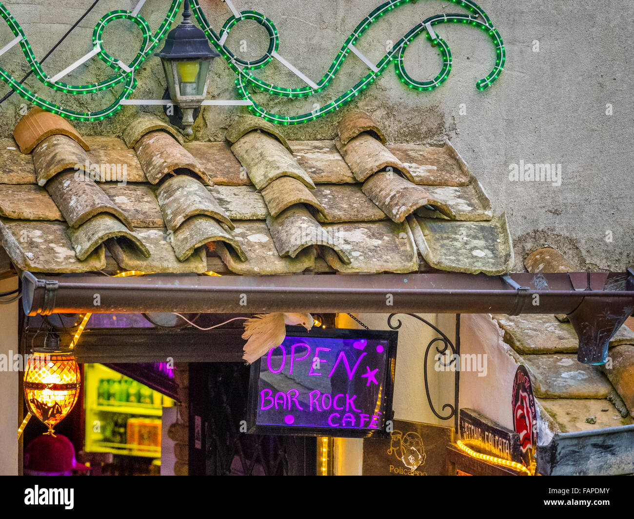 Street scenes in the historic hill town of Calcata, Italy Stock Photo ...