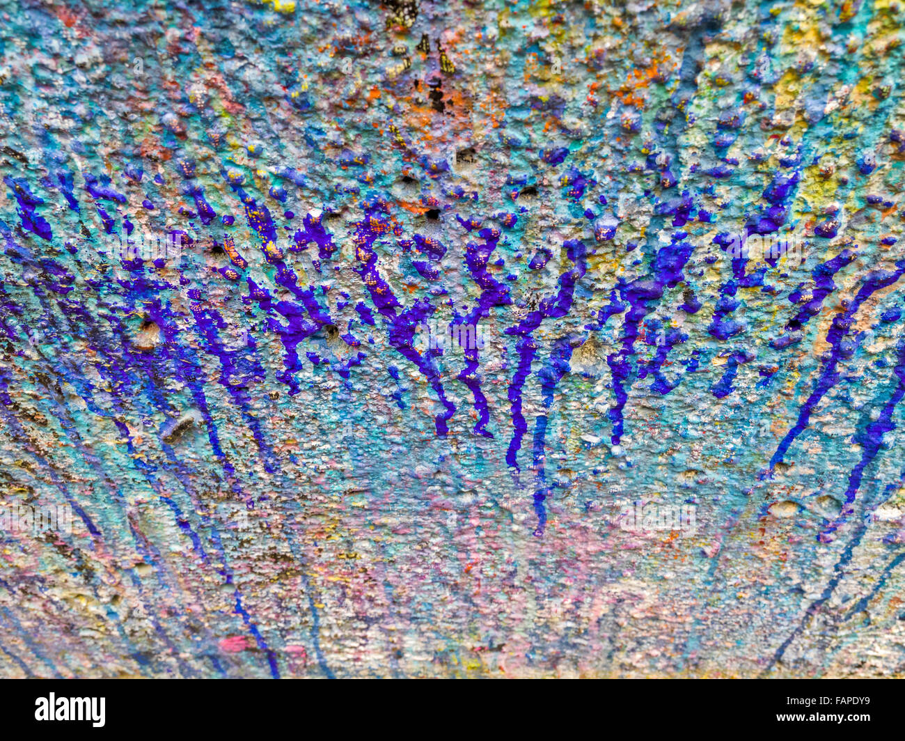 Paint splaters on plaster wall in Rome, Italy Stock Photo - Alamy