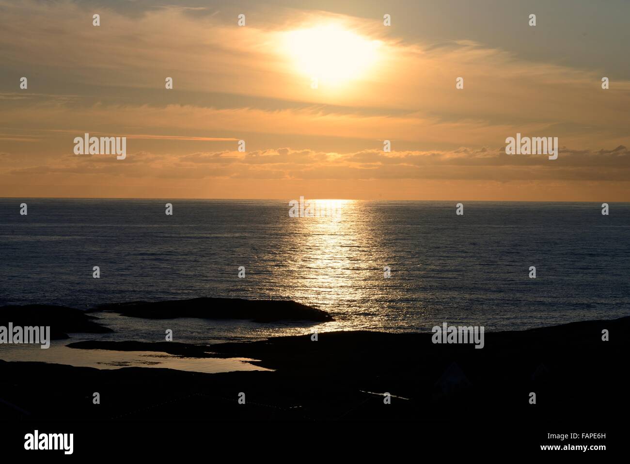 Norway sunset hi-res stock photography and images - Alamy