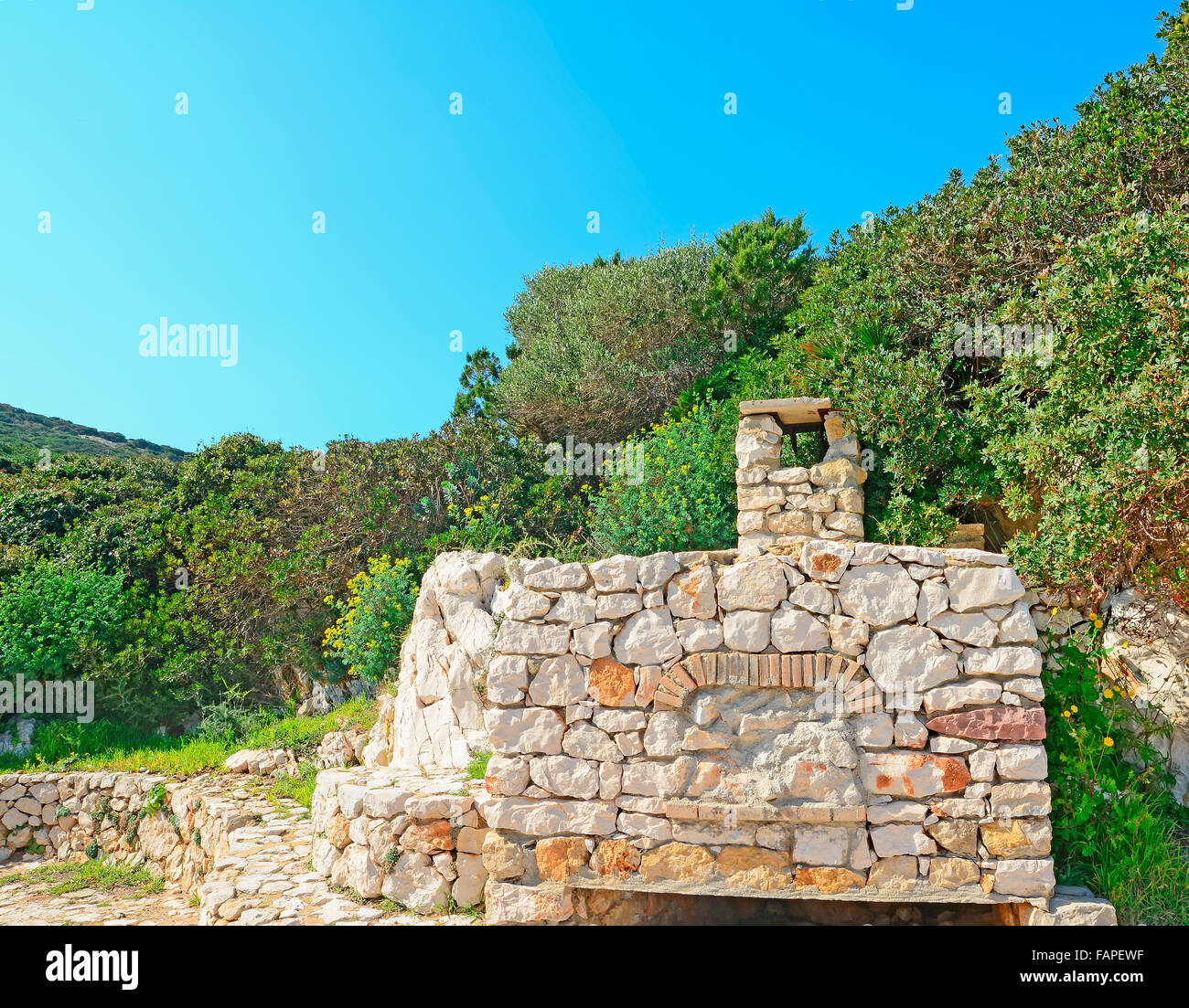 Brickwall fireplace hi-res stock photography and images - Alamy