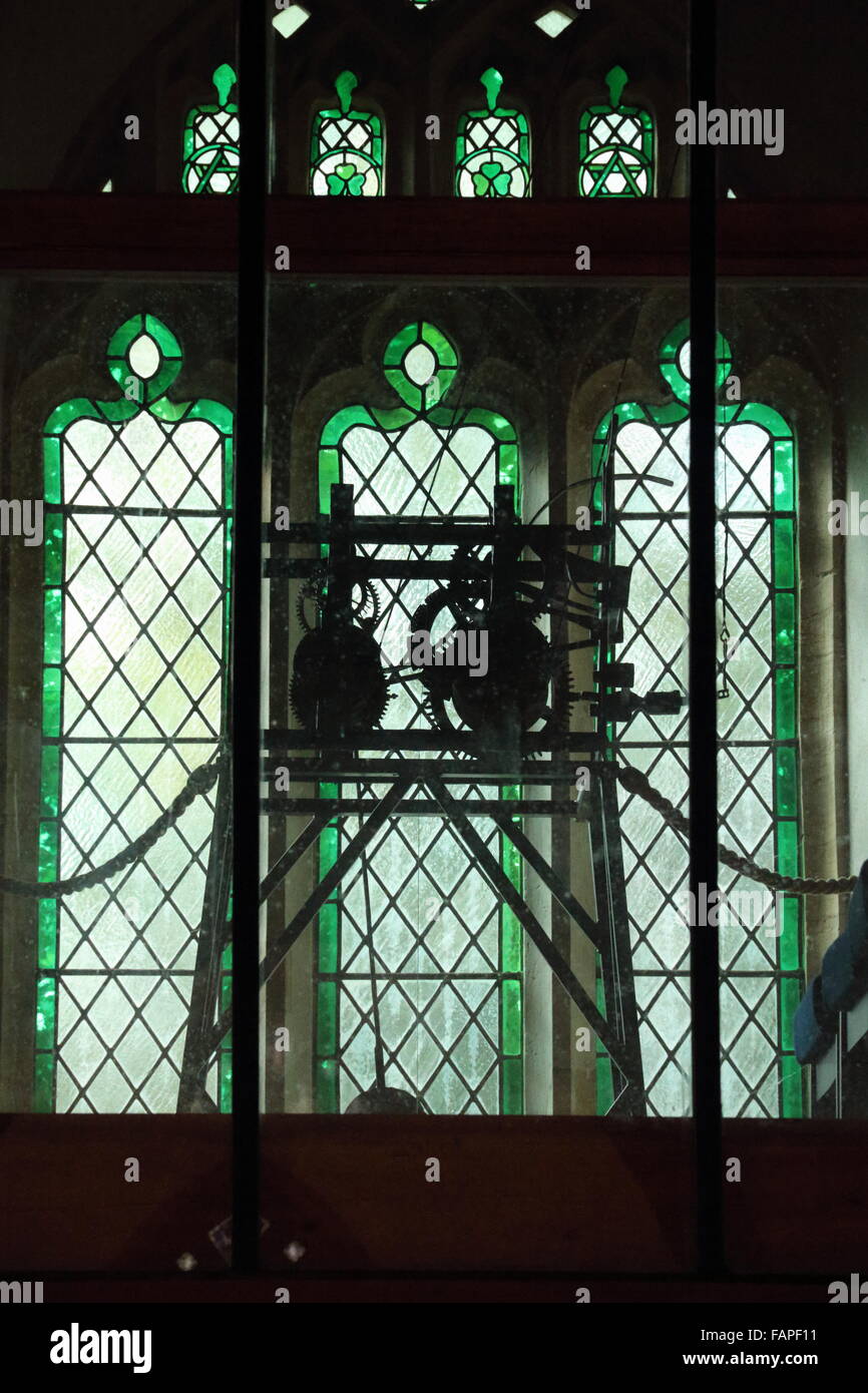 Old church clock mechanism,Litton Cheney,Dorset,UK Stock Photo - Alamy