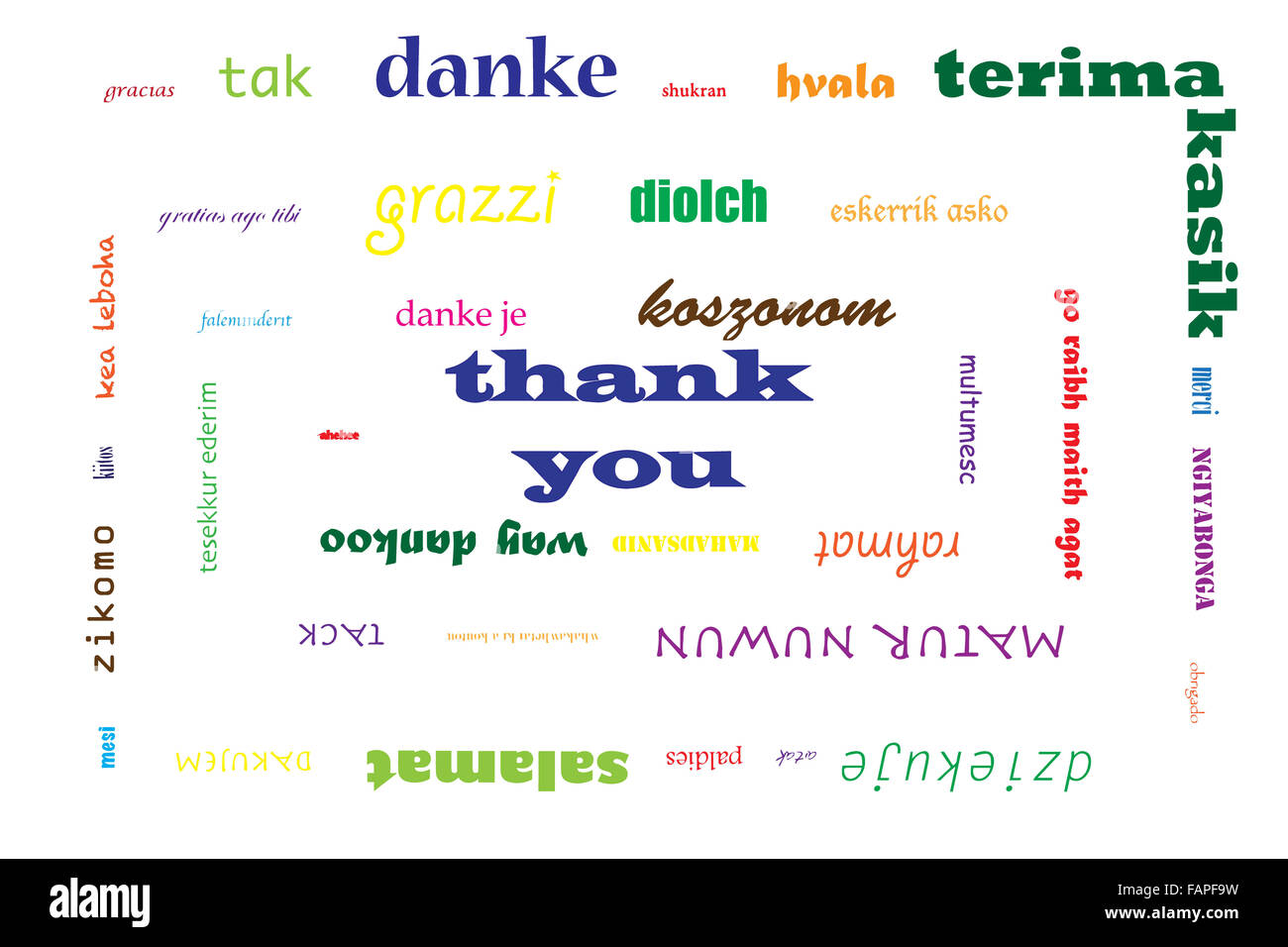 Thank you languages hi-res stock photography and images - Alamy