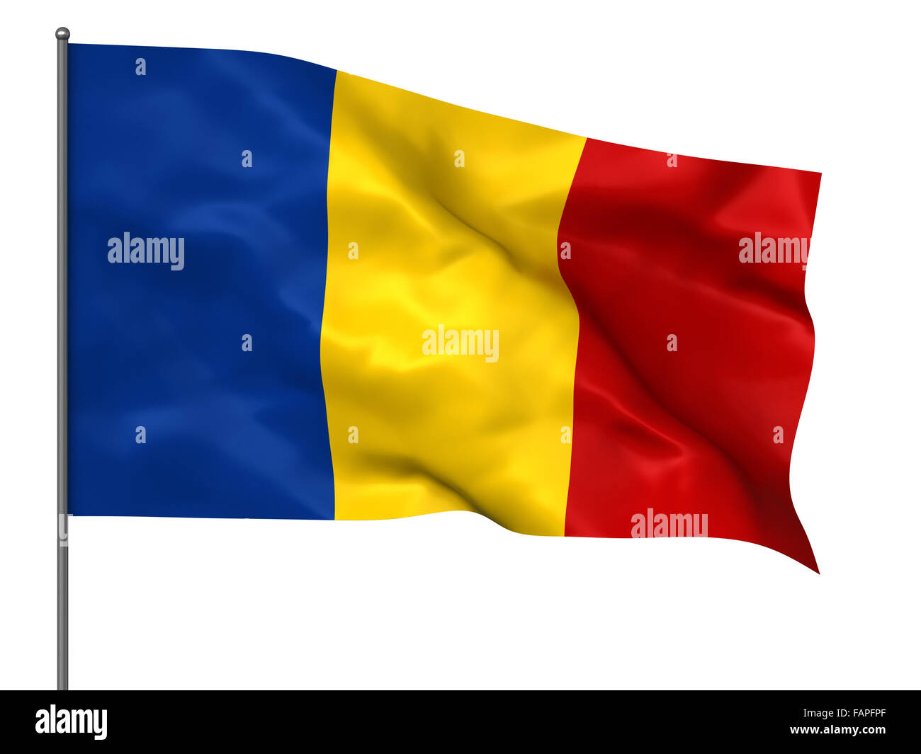 Waving romania flag hi-res stock photography and images - Alamy