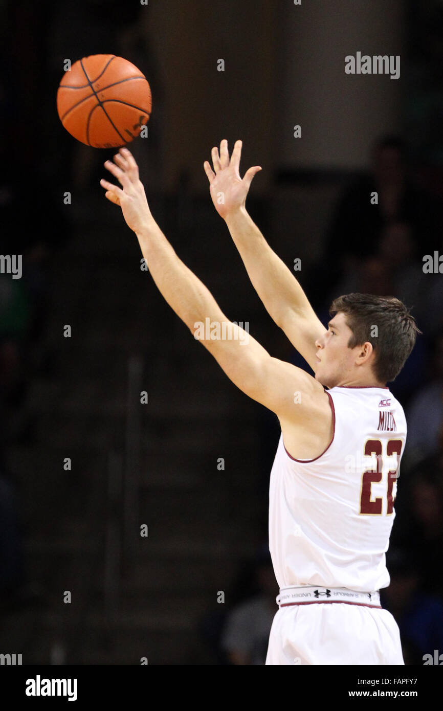 Boston boston college eagles guard matt milon 22 hi-res stock ...