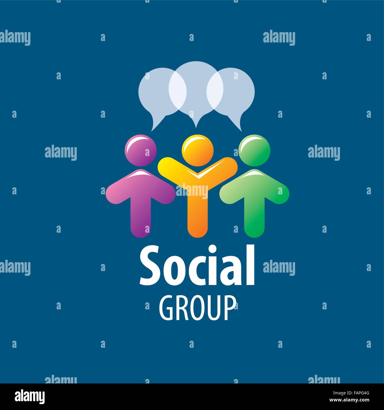 Social Group logo Stock Vector Image & Art - Alamy