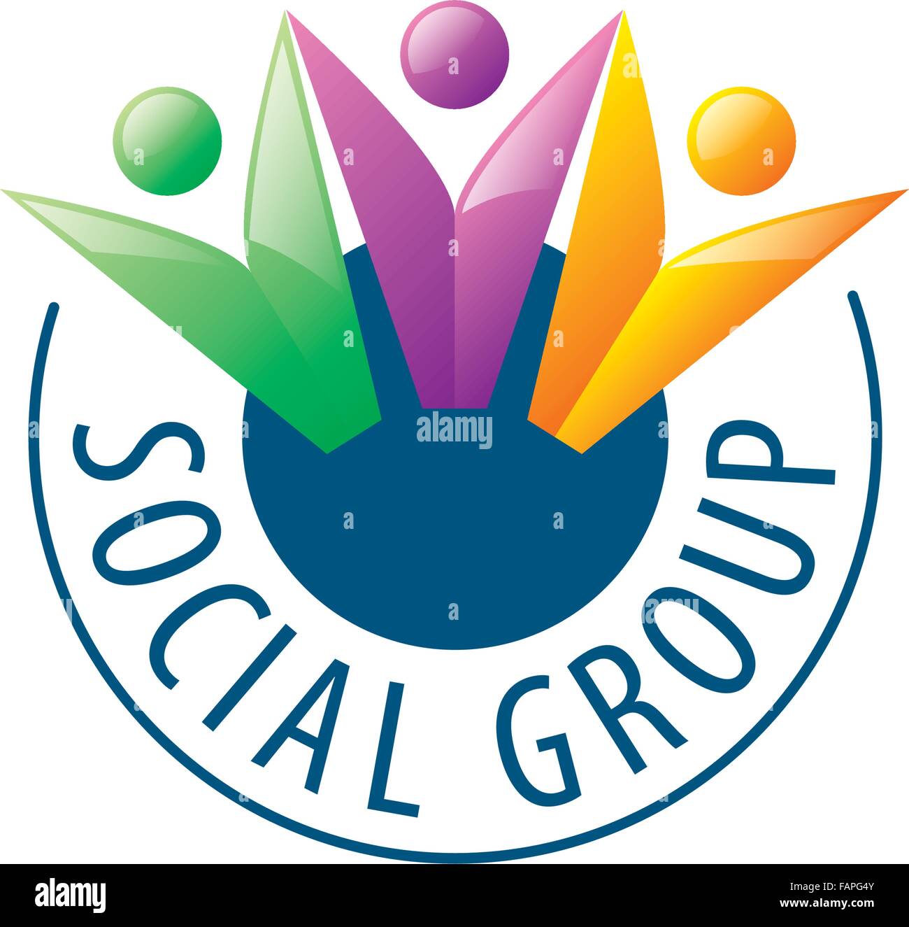 Social Group logo Stock Vector Image & Art - Alamy
