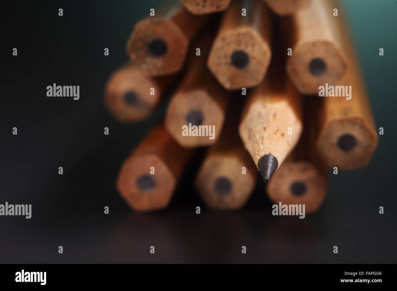 Green color pencil from group hi-res stock photography and images - Alamy