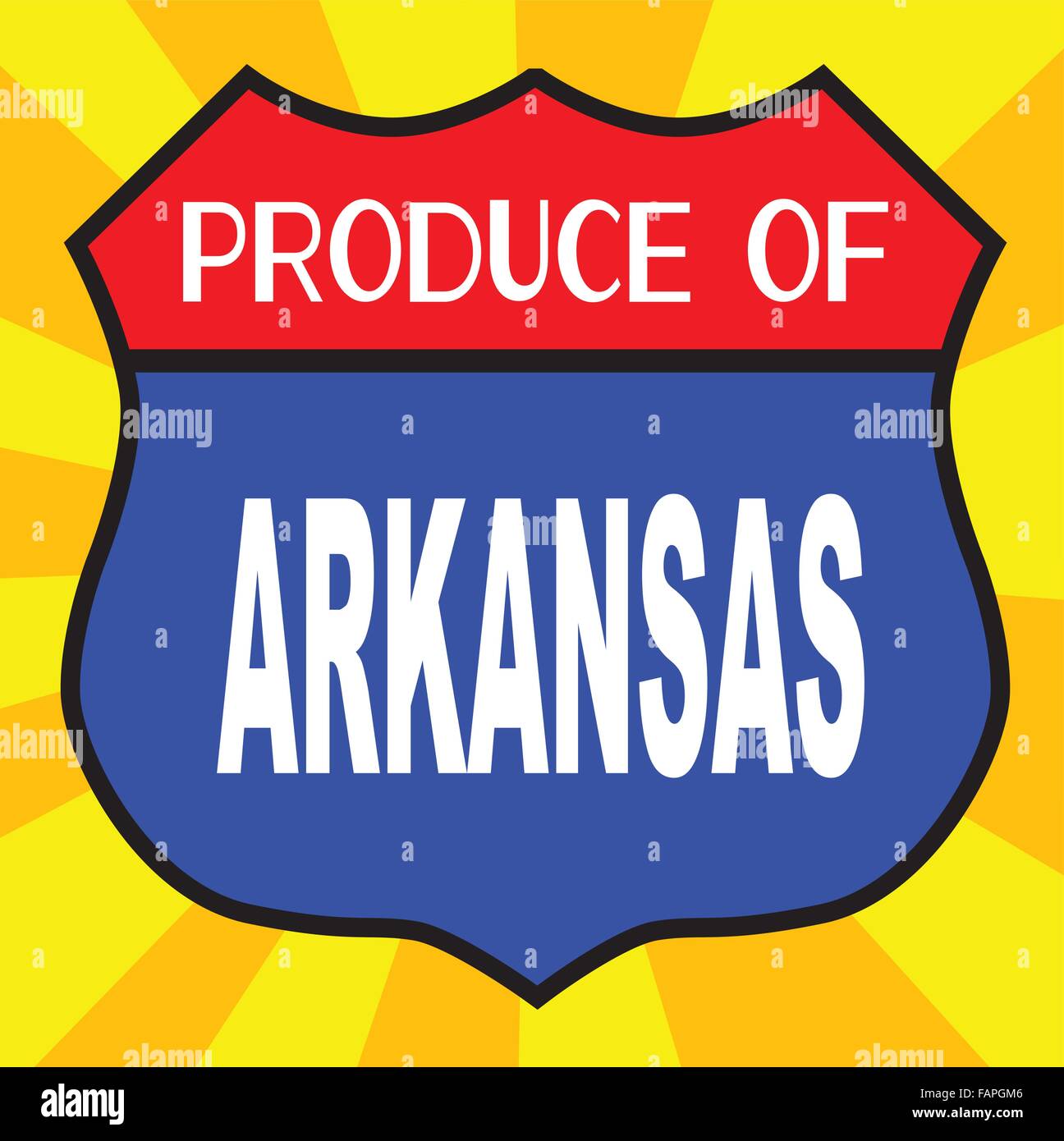 Arkansas road sign hi-res stock photography and images - Alamy