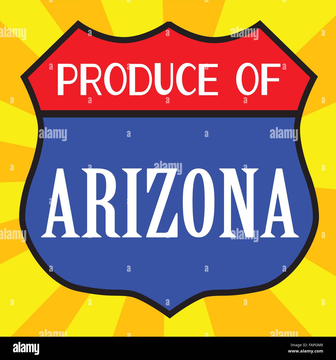 Route 66 sign arizona Stock Vector Images - Alamy