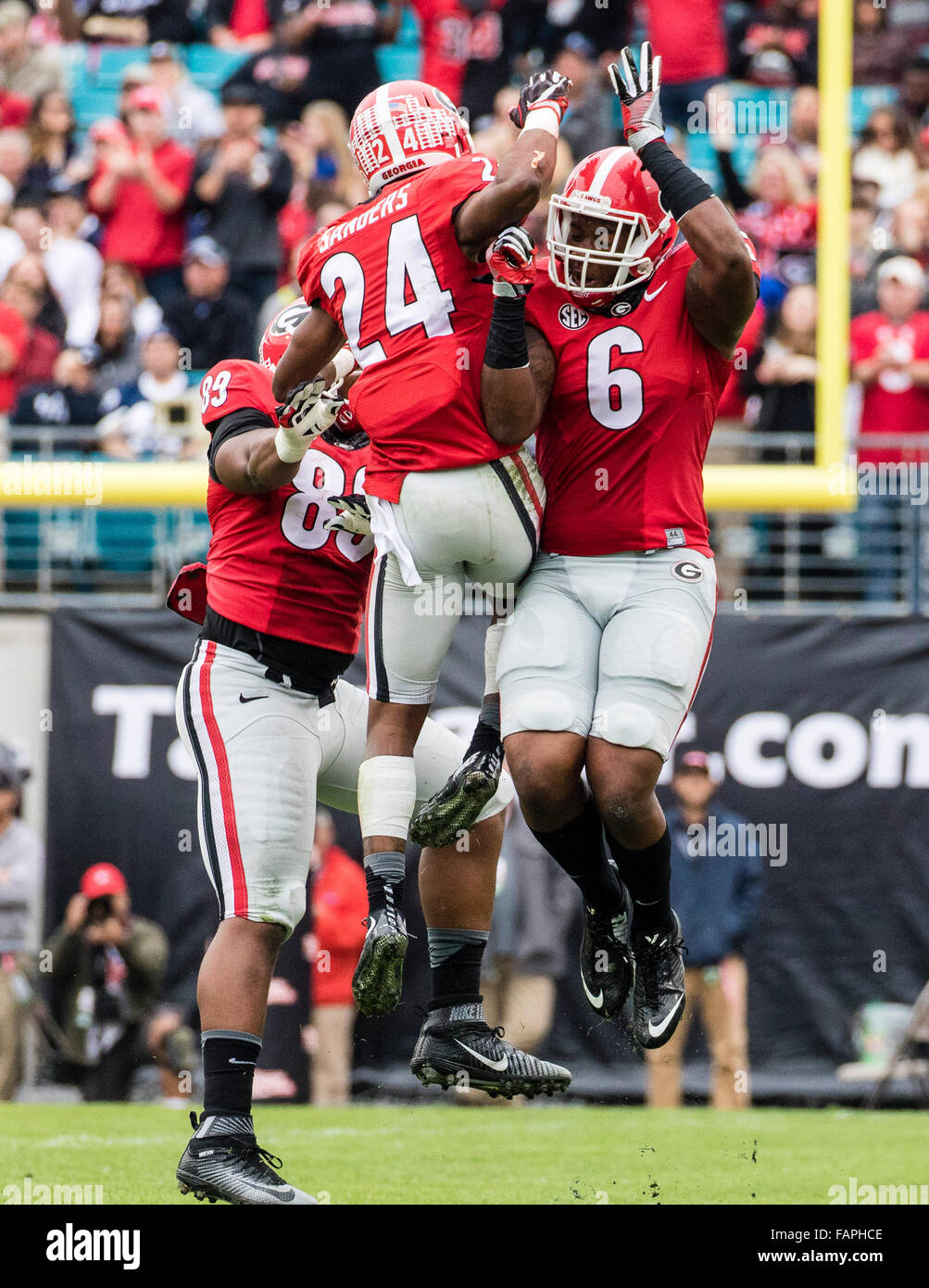 Jacksonville FL, USA. 2nd Jan, 2016. Georgia Bulldogs safety Dominick ...