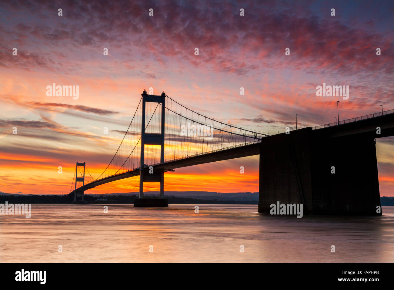 The First Severn Bridge, near Chepstow, Wales, U.K Stock Photo - Alamy