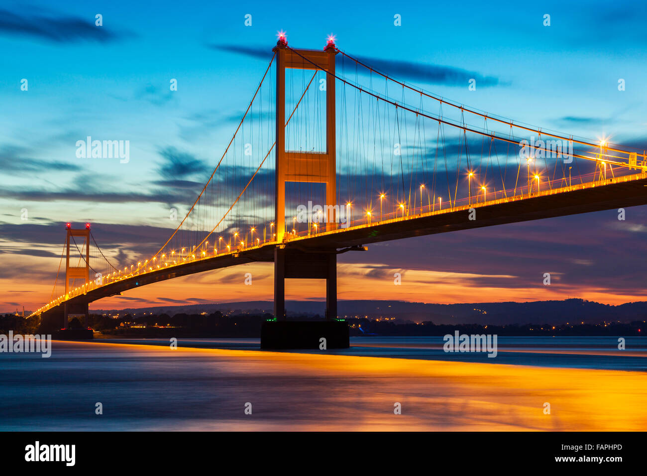 The First Severn Bridge, near Chepstow, Wales, U.K Stock Photo - Alamy