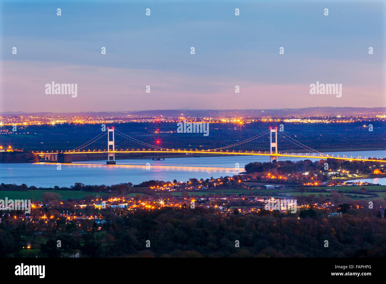 The First Severn Bridge, near Chepstow, Wales, U.K Stock Photo - Alamy