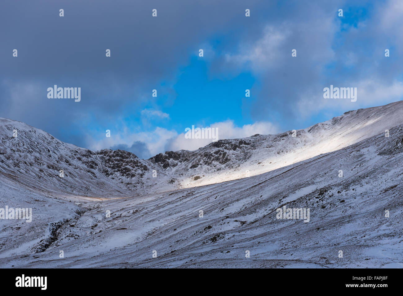Nan Bield Pass from Kentmere Reservoir Stock Photo - Alamy