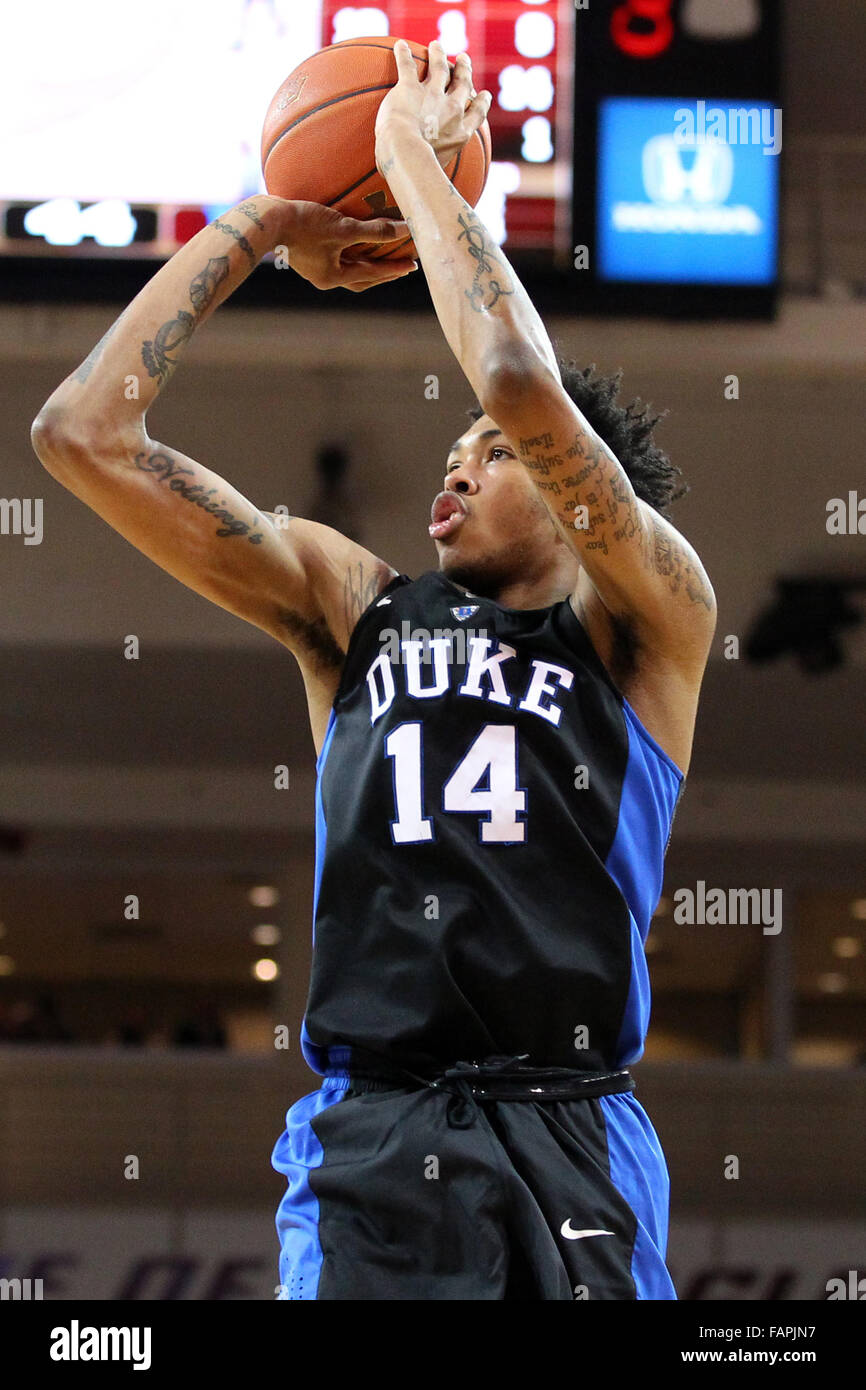 Conte Forum. 2nd Jan, 2016. MA, USA; Duke Blue Devils guard Brandon ...