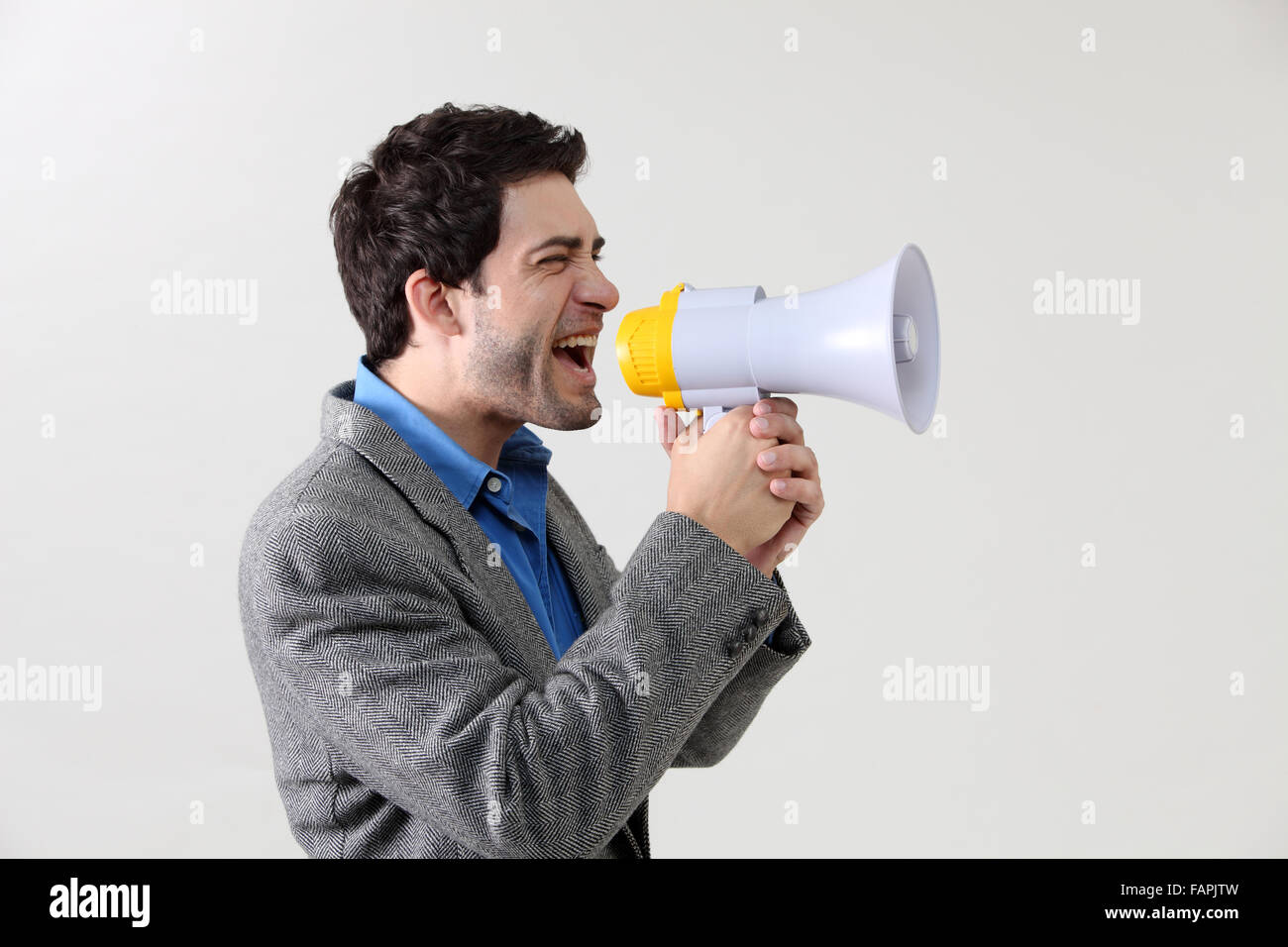 Megaphone side view hi-res stock photography and images - Alamy