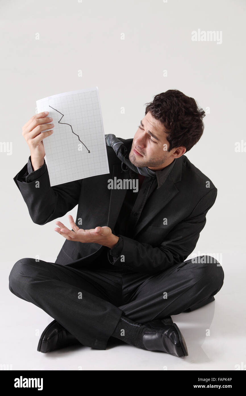 Downward graph hi-res stock photography and images - Alamy