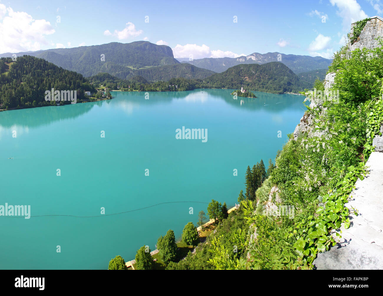 Aerial view lake bled hi-res stock photography and images - Alamy