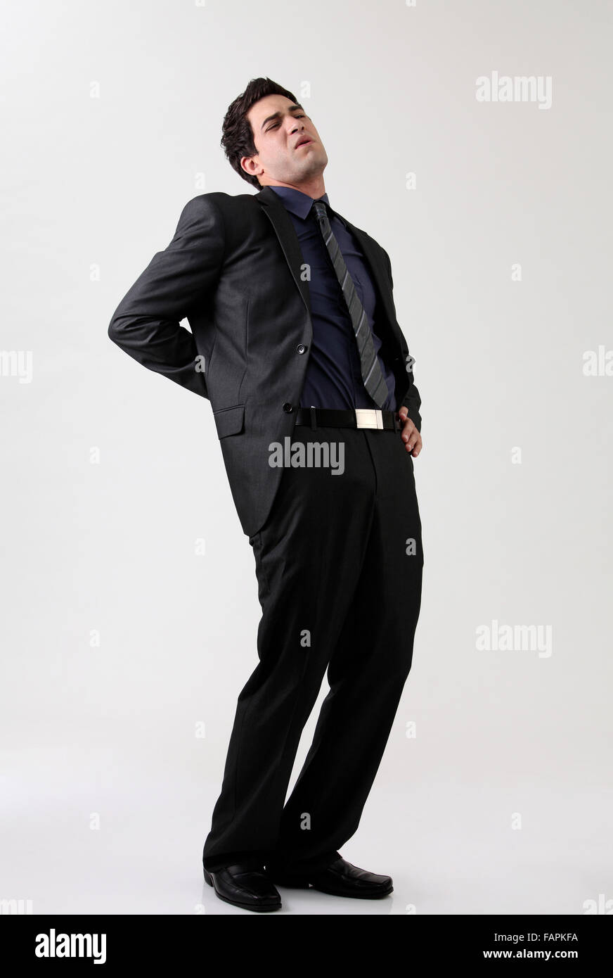 Black man back pain hi-res stock photography and images - Alamy