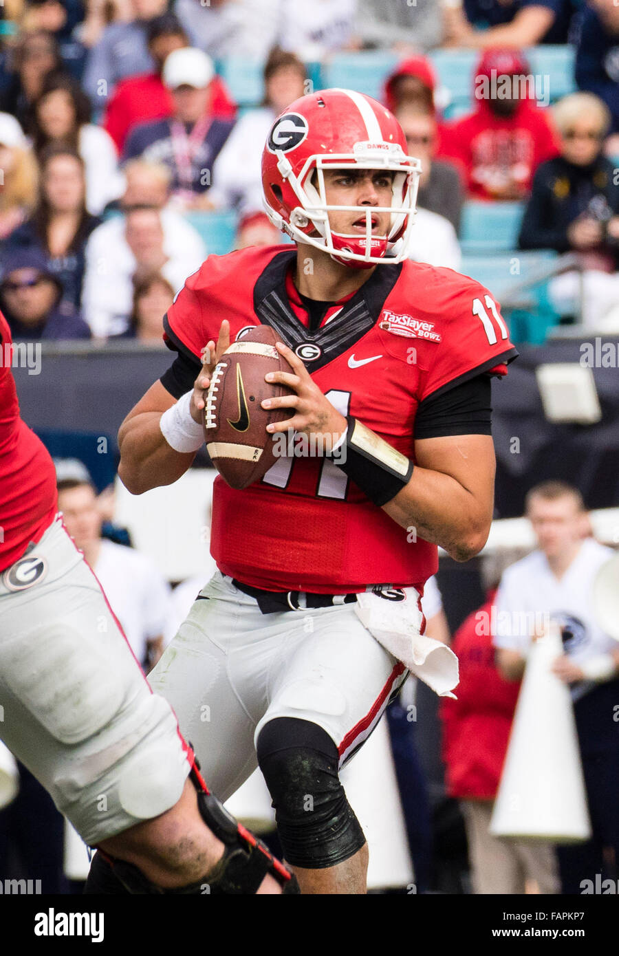 Jacksonville FL, USA. 2nd Jan, 2016. Georgia Bulldogs quarterback ...