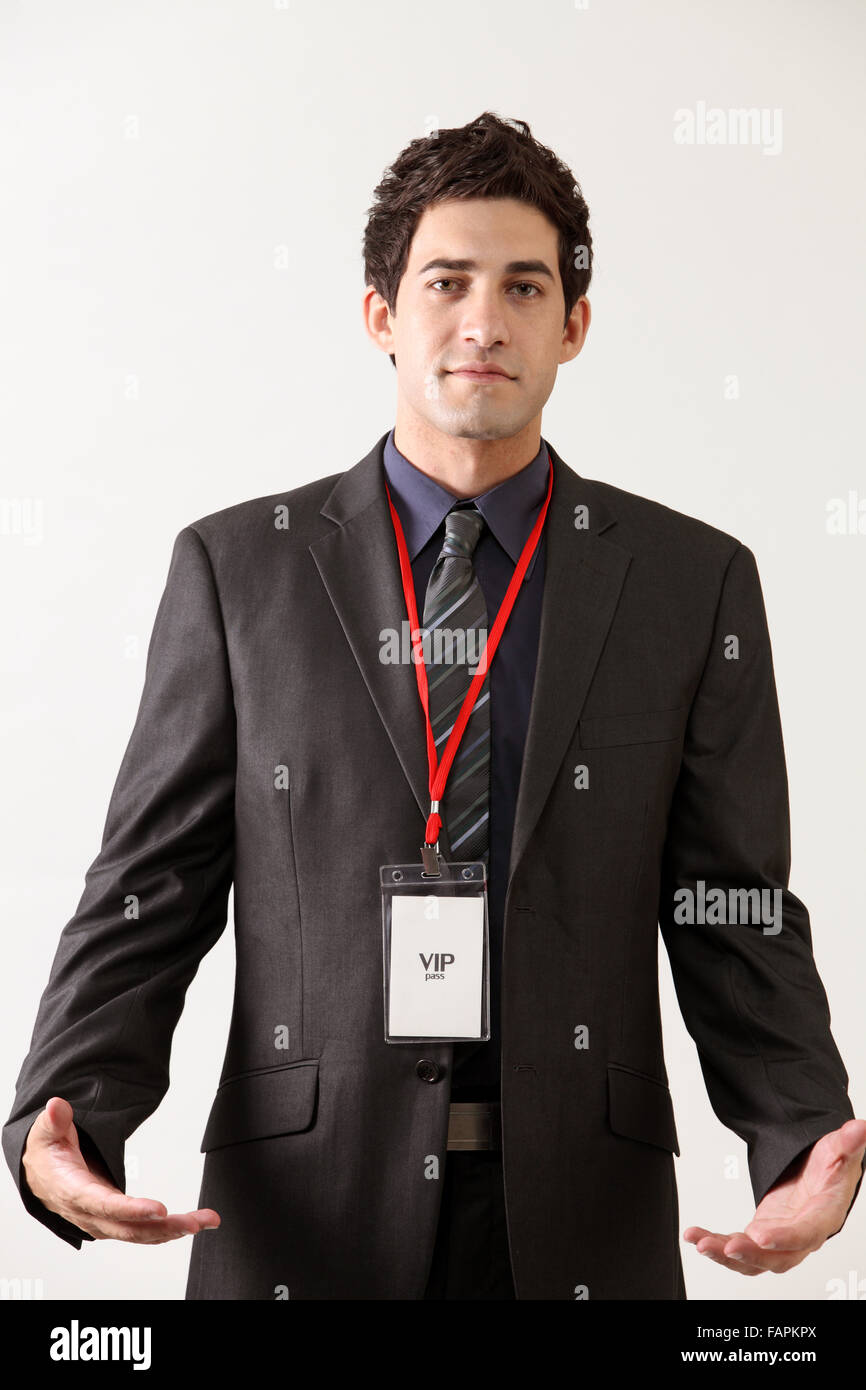 special tag for business man Stock Photo - Alamy