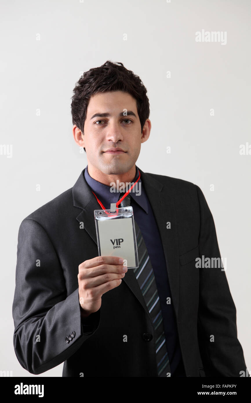 special tag for business man Stock Photo - Alamy