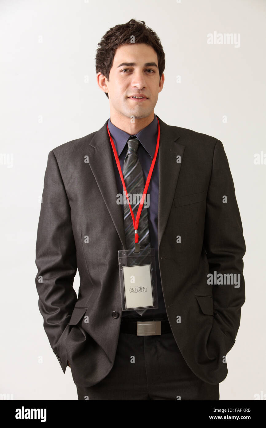 special tag for business man Stock Photo - Alamy