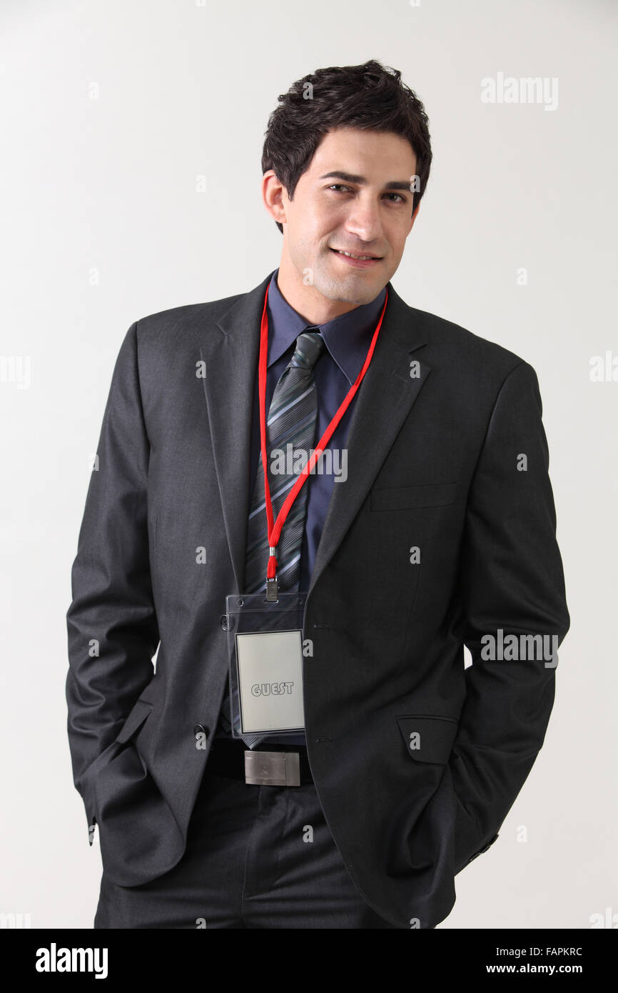 special tag for business man Stock Photo - Alamy