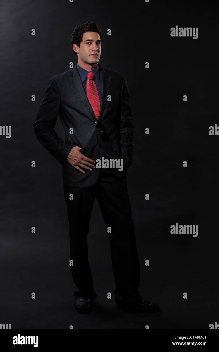 full length of man with suit Stock Photo - Alamy