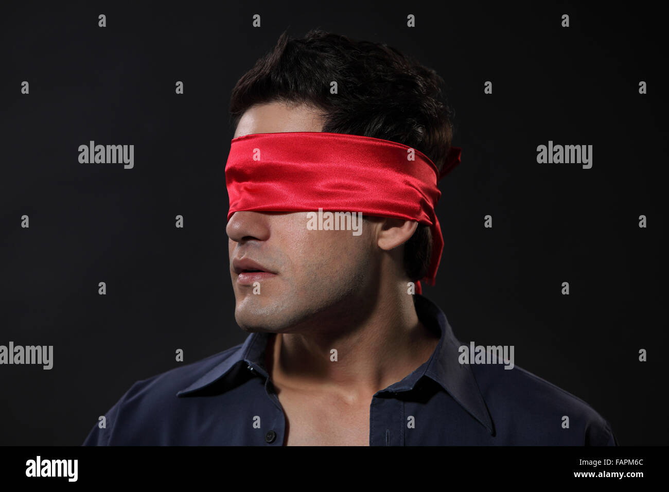 Blindfolded head hi-res stock photography and images - Alamy