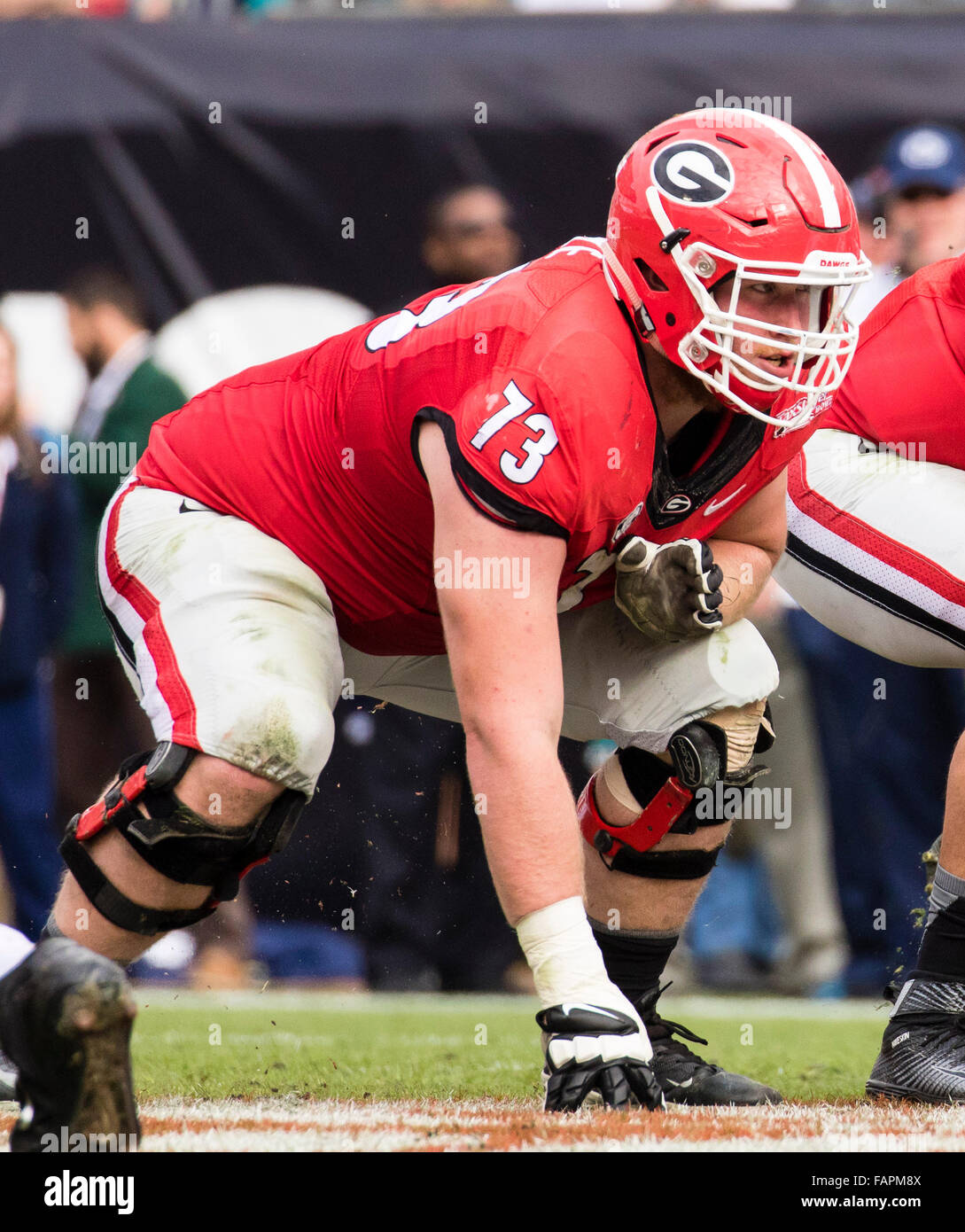 Jacksonville FL, USA. 2nd Jan, 2016. Georgia Bulldogs guard Greg Pyke ...