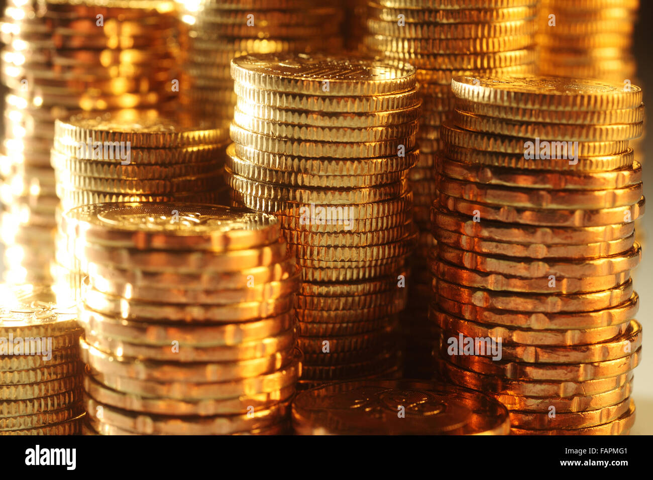stack of the gold coin Stock Photo - Alamy