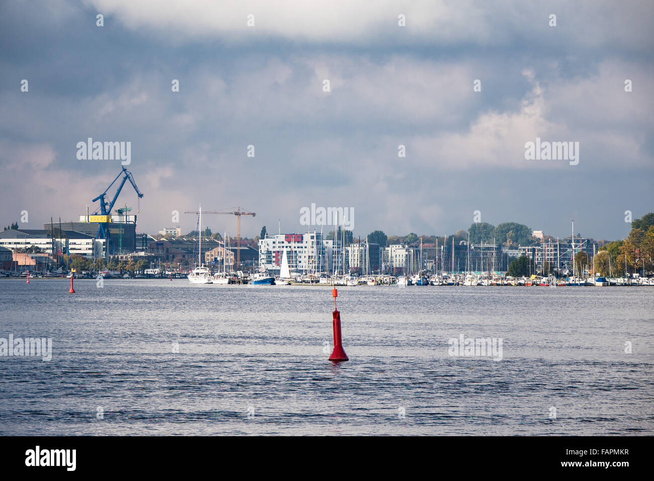Harbor crane rostock city hi-res stock photography and images - Alamy