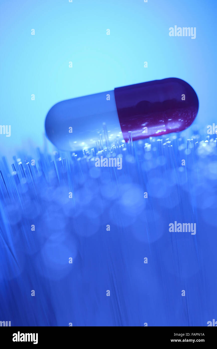 pil resting on the fiber optic Stock Photo - Alamy