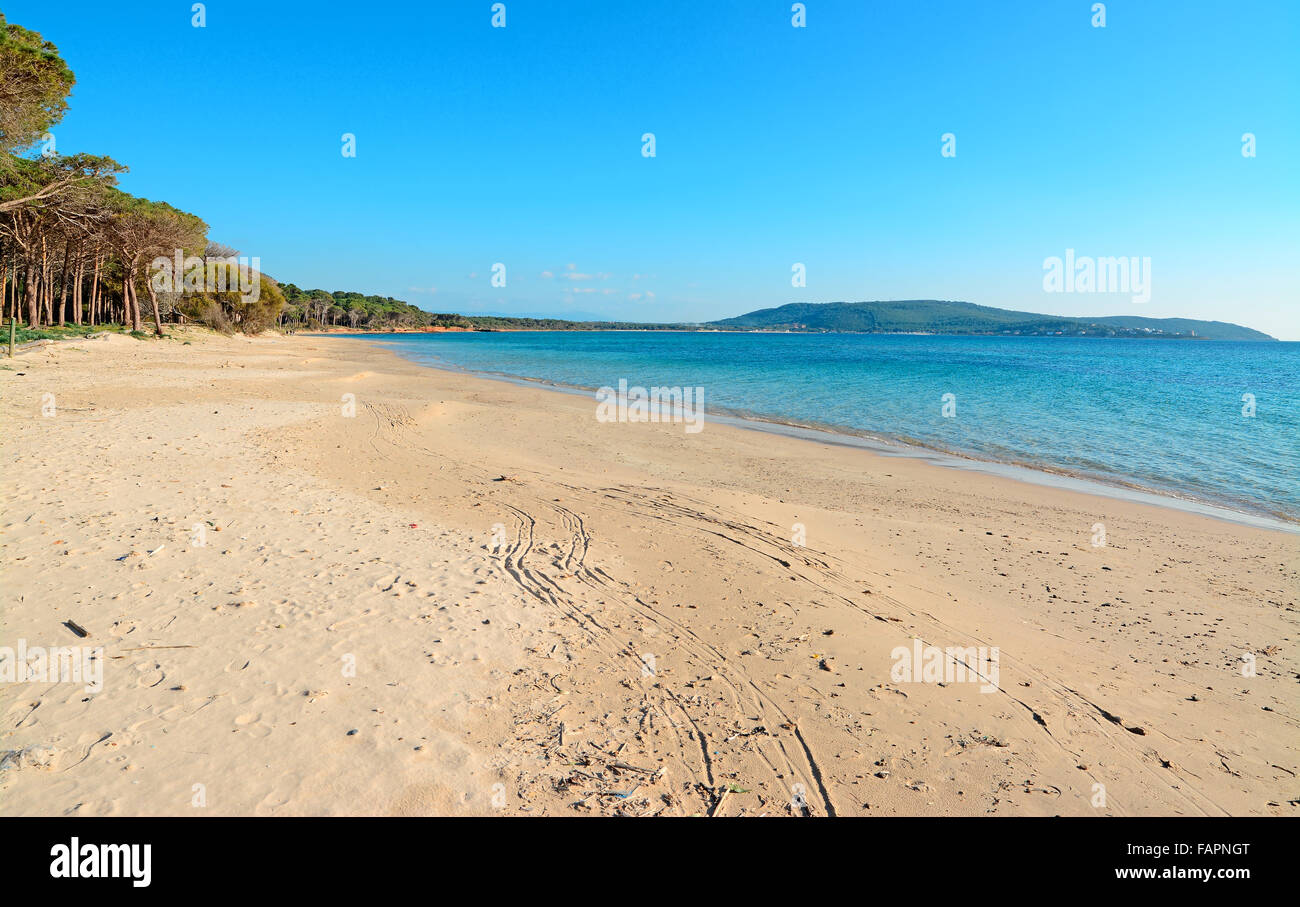 Mugoni beach in Alghero on a clear sunny day Stock Photo - Alamy