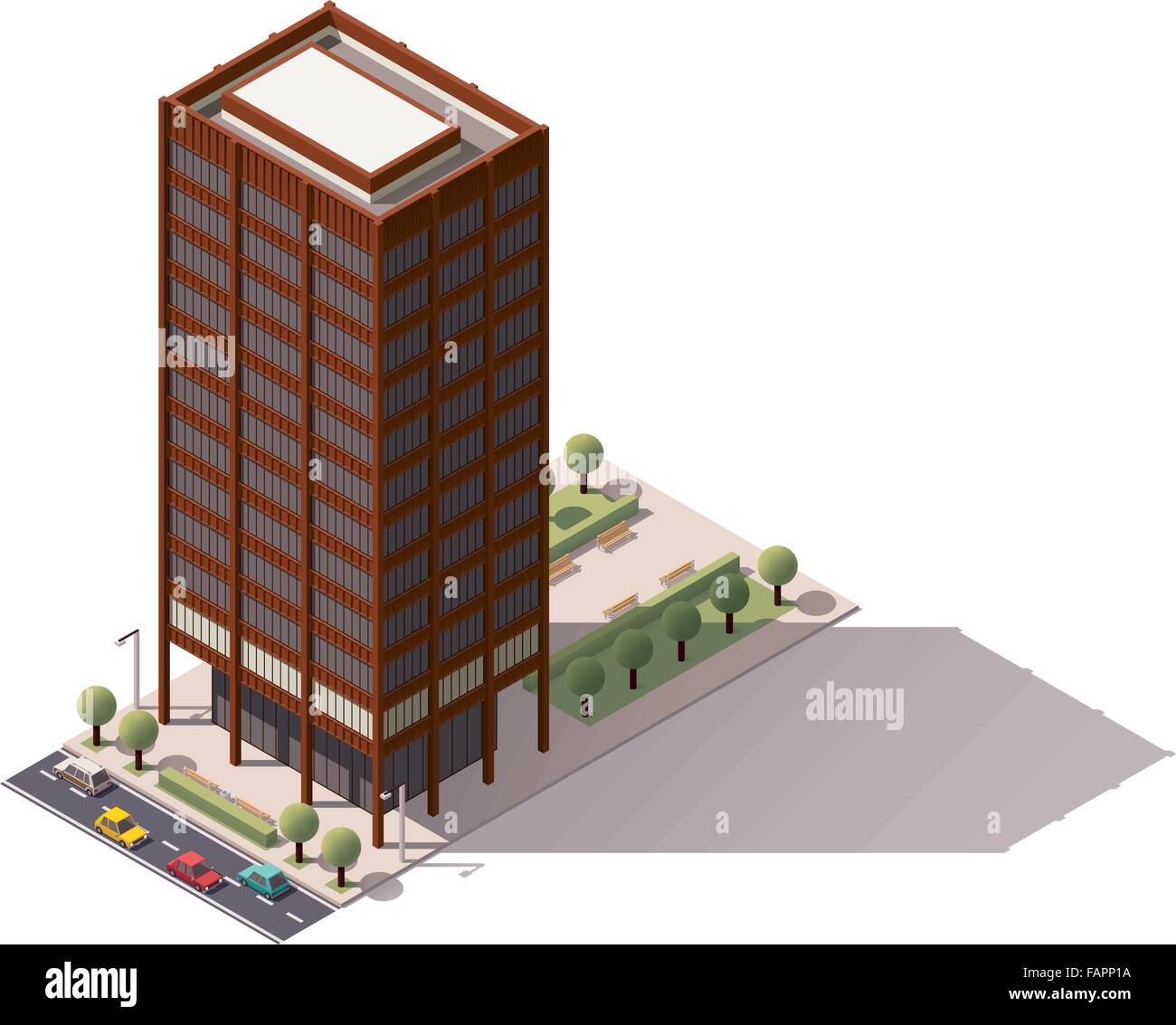 Vector isometric building Stock Vector Image & Art - Alamy