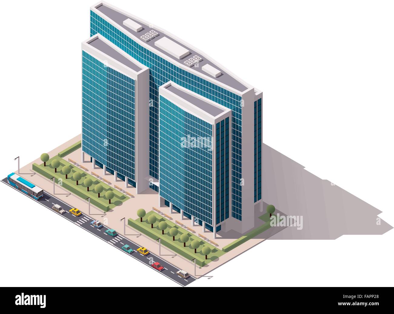 Vector isometric building Stock Vector Image & Art - Alamy
