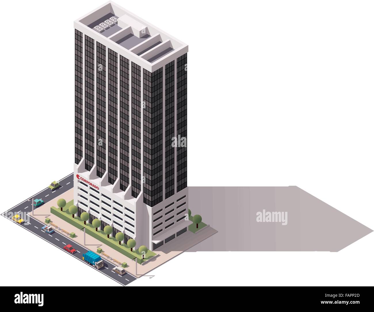 Vector isometric building Stock Vector Image & Art - Alamy