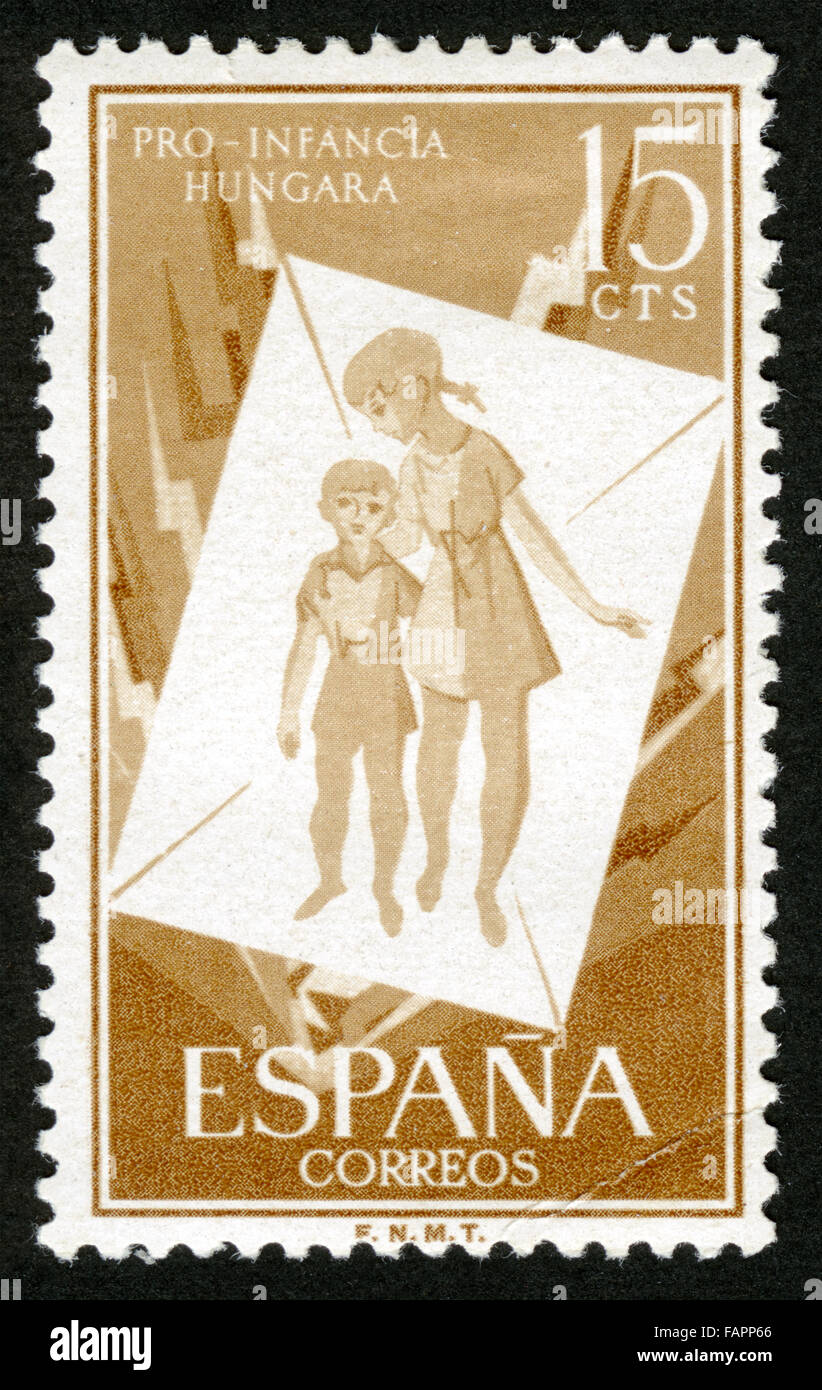 Spain post mark stamp hi-res stock photography and images - Alamy