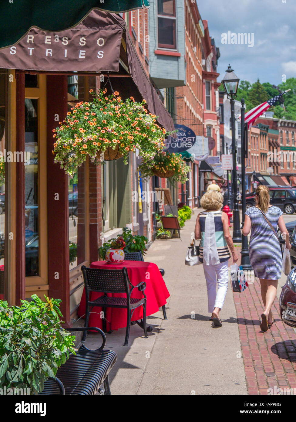 Main Street in Historic District of Galena Illinois listed on the ...