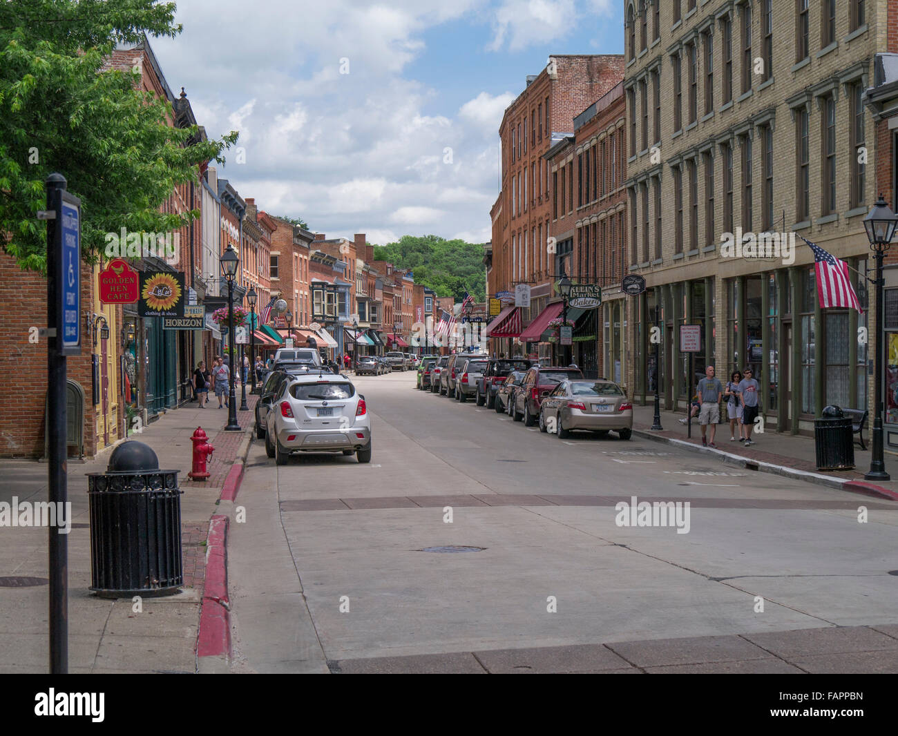 Main Street in Historic District of Galena Illinois listed on the ...
