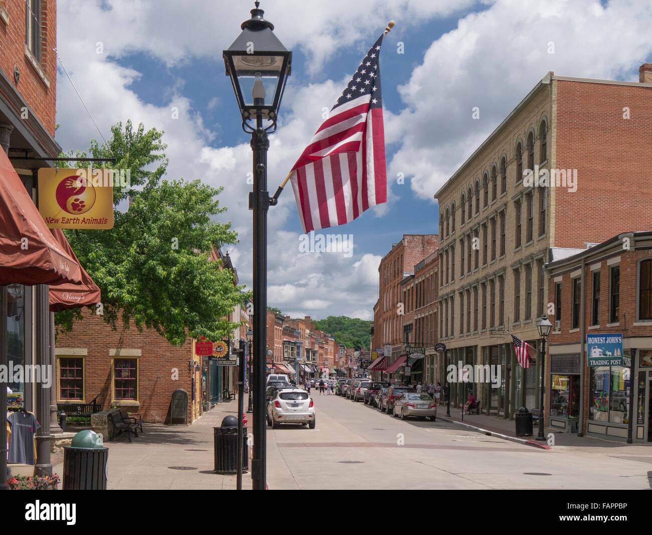 Main Street in Historic District of Galena Illinois listed on the ...