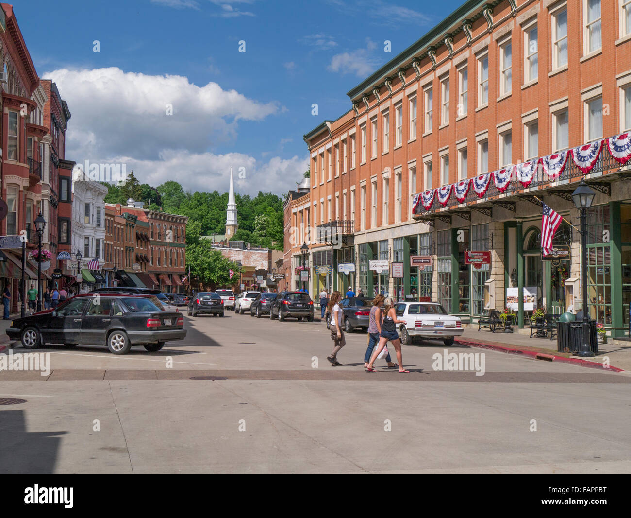 Main Street in Historic District of Galena Illinois listed on the ...
