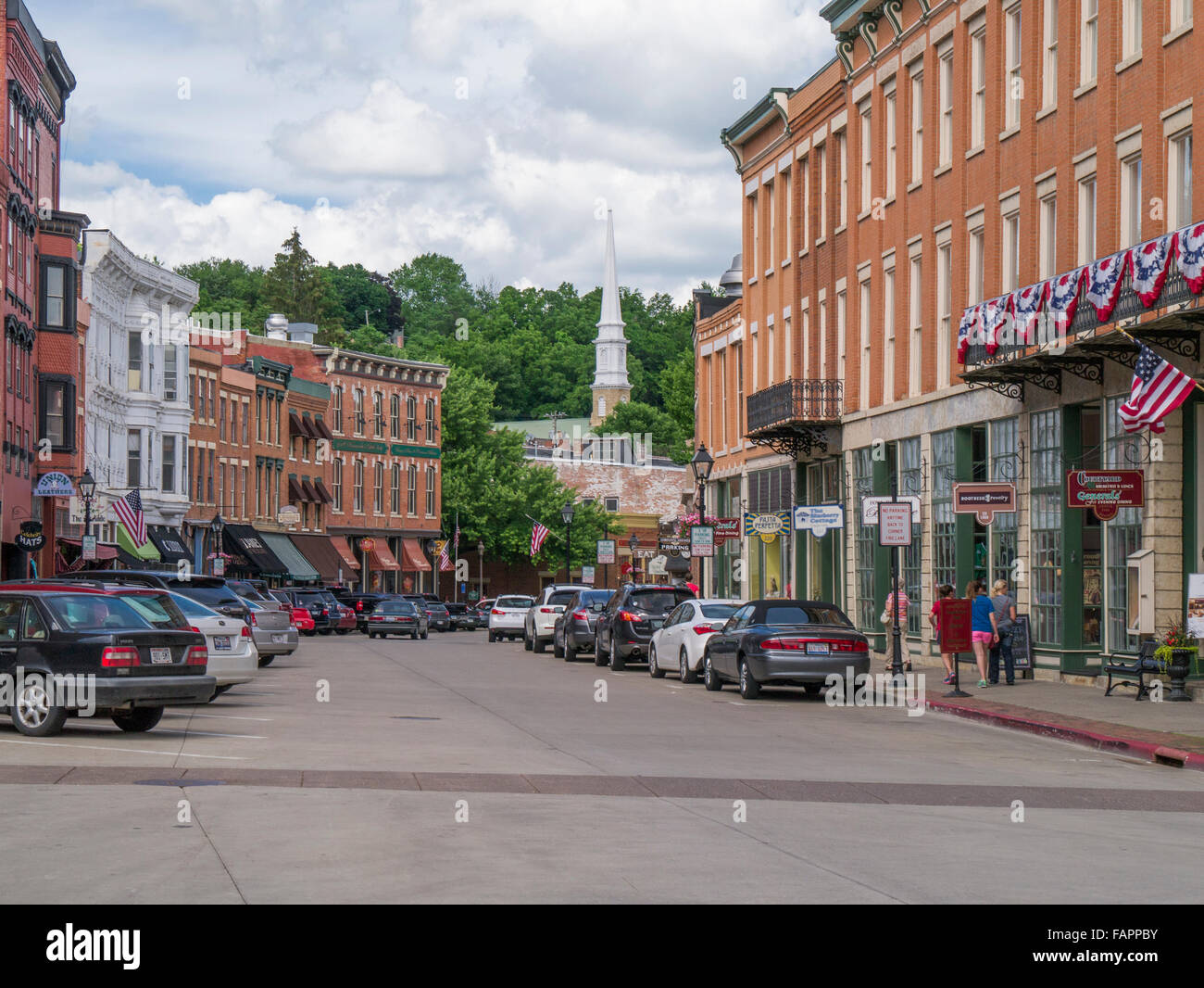 Main Street in Historic District of Galena Illinois listed on the ...